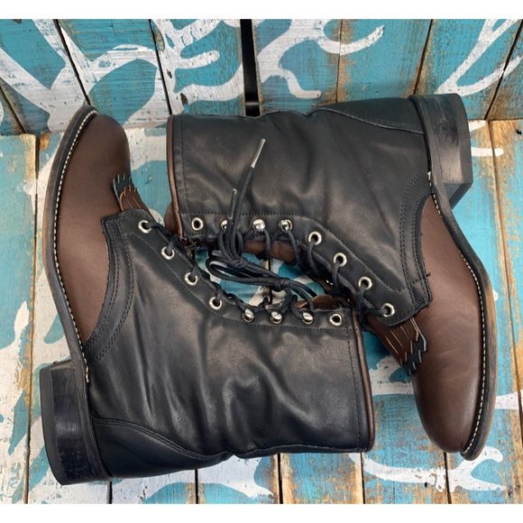 Laredo Boots | Shoes | Vintage Laredo Usa Laceup Roper Boots Womans 75m ...